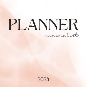 2024 Monthly Planner-pastel Floral Design-january-december-aesthetic ...