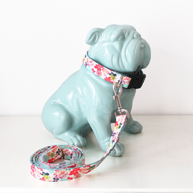 Multi-colored Floral Dog Collar - Etsy