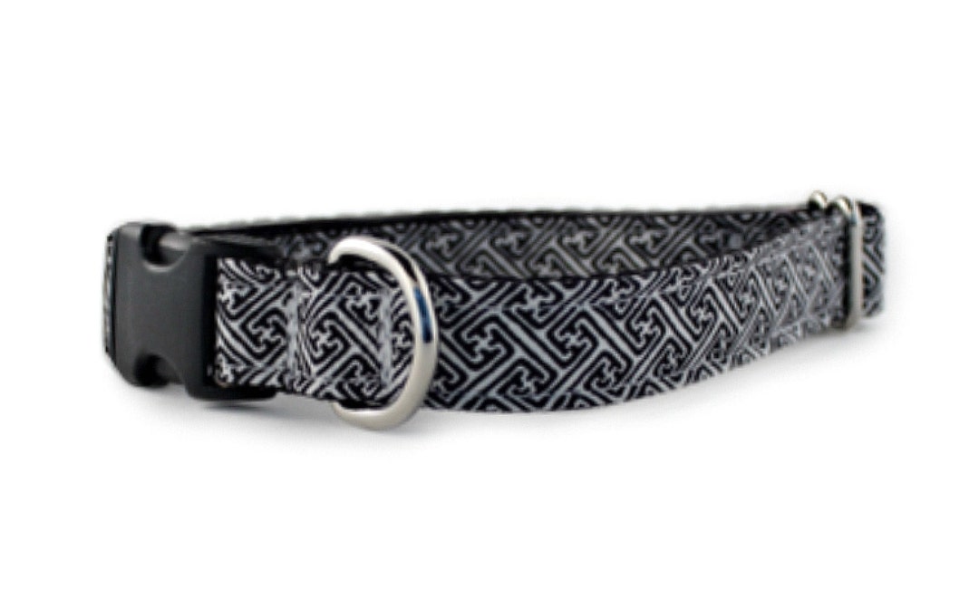 Navy Dog Collar - Celtic Dog Collar - Navy Clancy Dog Collar ...