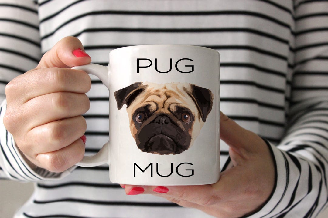 Pug Coffee Mug - Pug Ceramic Mug - Pug Mug - Dog Mug - Pug Lover Gift ...