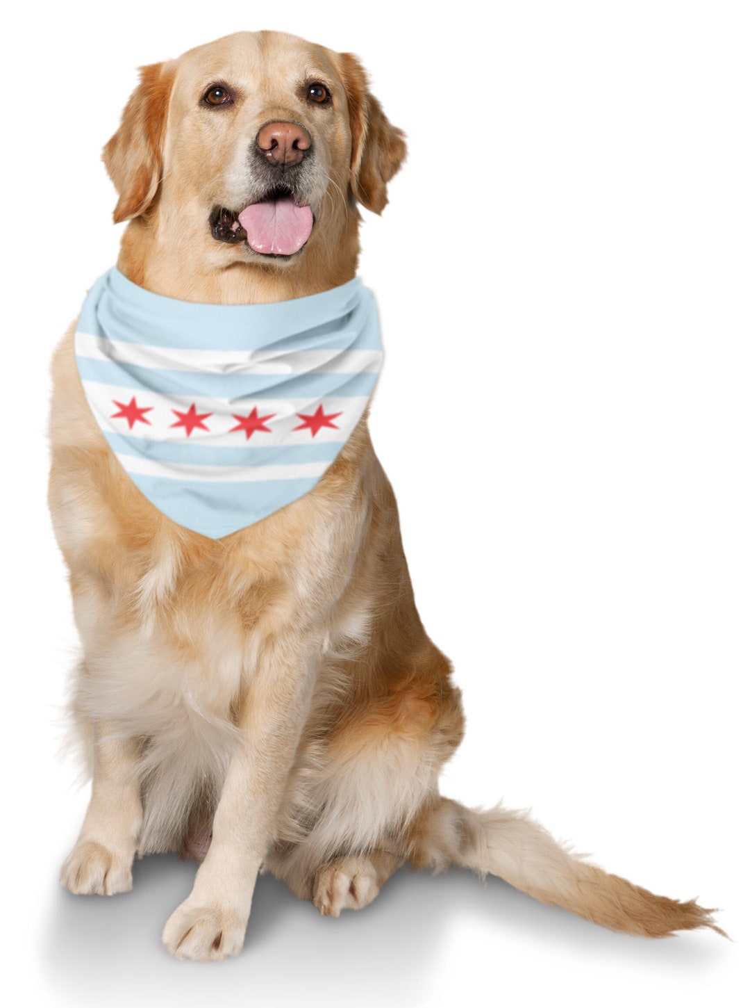Chicago Flag Dog Bandana - Dog Scarf - Etsy