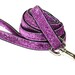 Purple Metallic Dog Leash Celebri-pup Fuchsia Glitter Dog Leash Sparkly ...