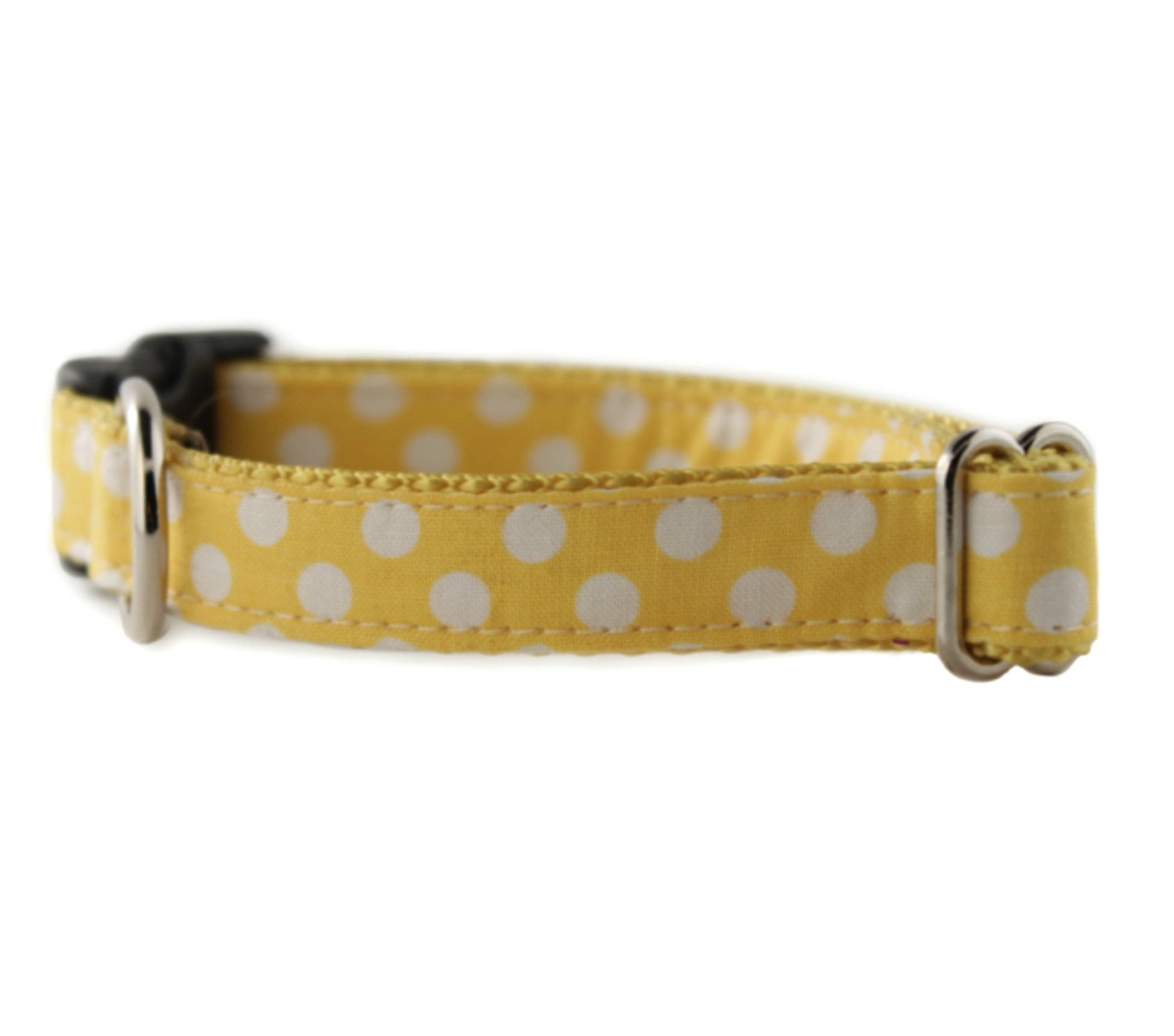 Yellow Dog Collar Yellow White Polka Dot Dog Collar Lemon | Etsy