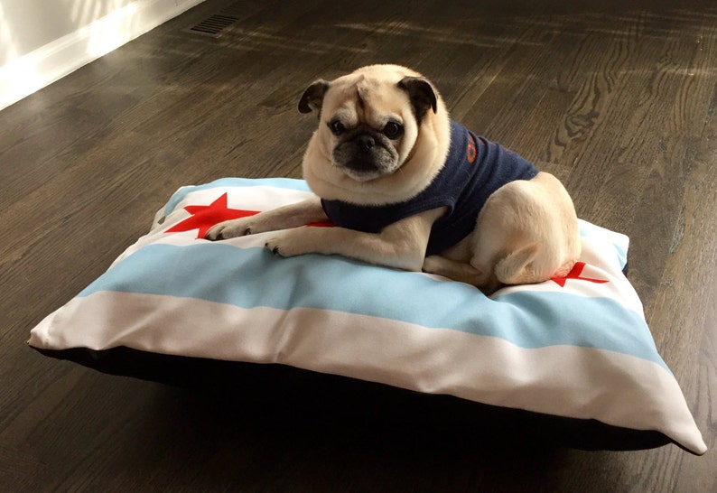 Chicago Flag Dog Bed Chicago Home Decor Chicago Flag - Etsy
