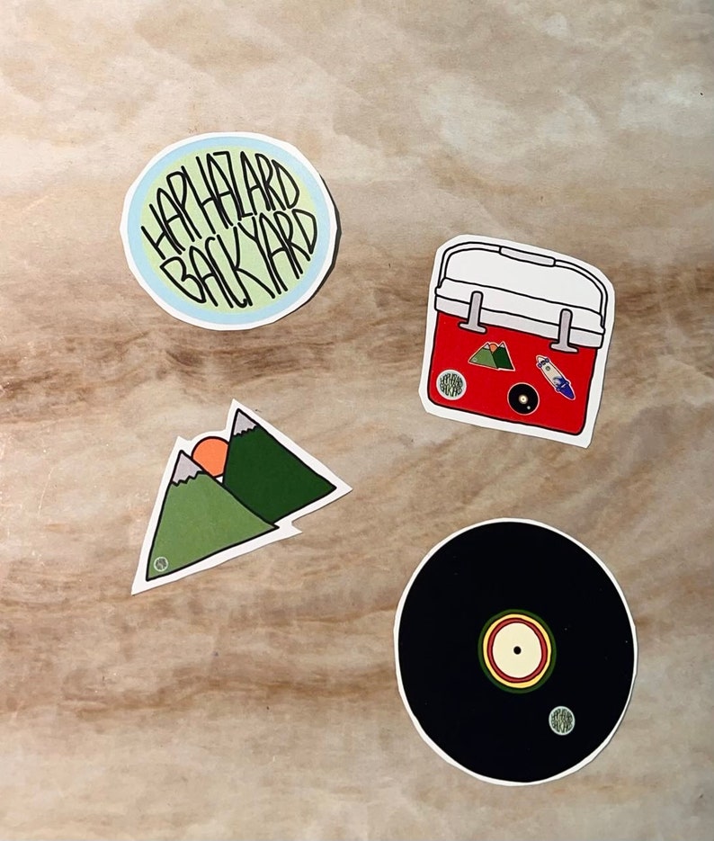 Red, Yellow, and Green Record - Etsy