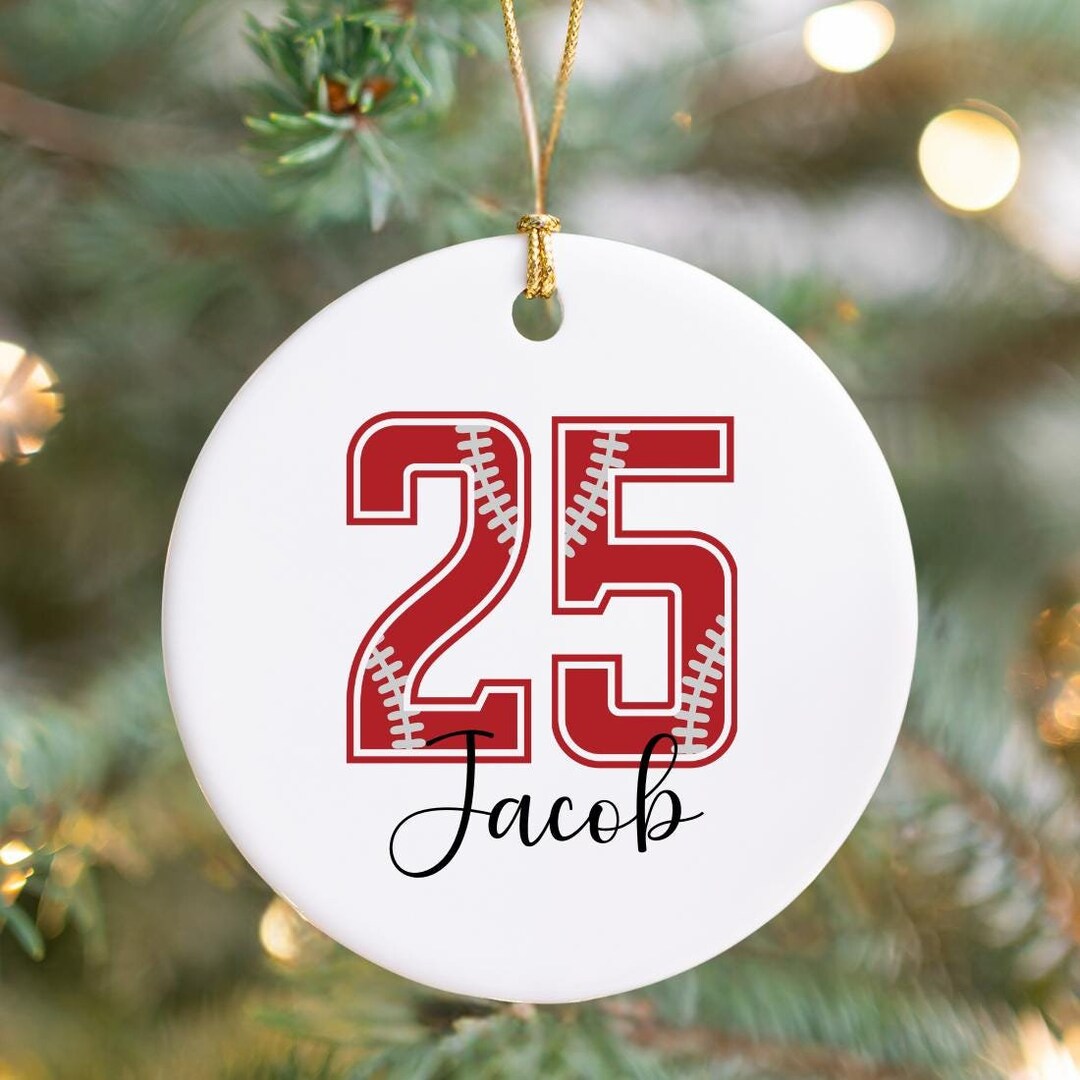 Baseball Christmas Ornament, Baseball Gifts for Boys, Sports Gifts for ...