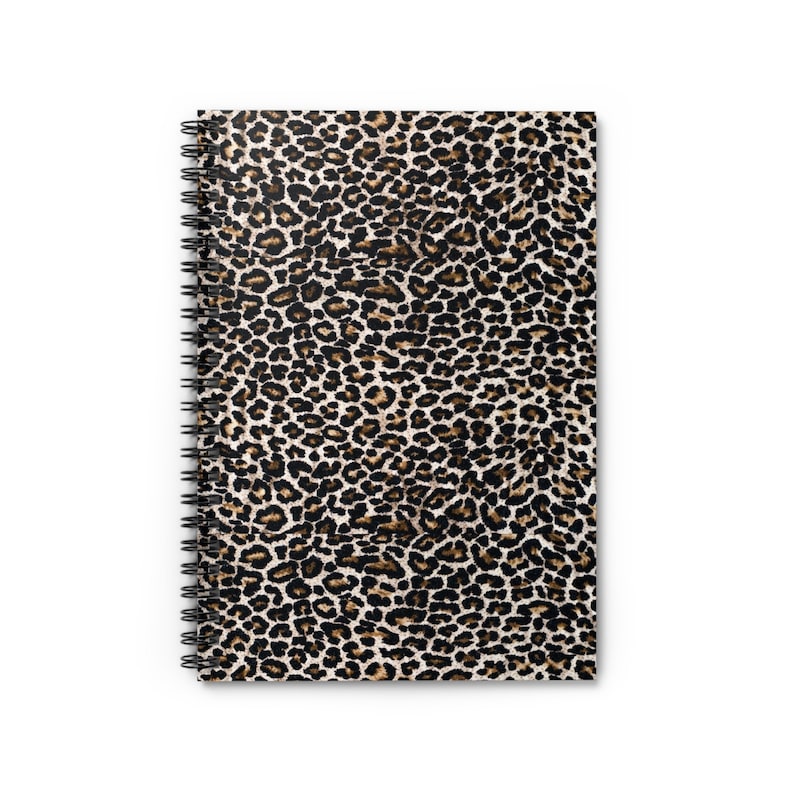 Spiral Notebook - Ruled Line, Journal, Animal Print, Cheetah - Etsy