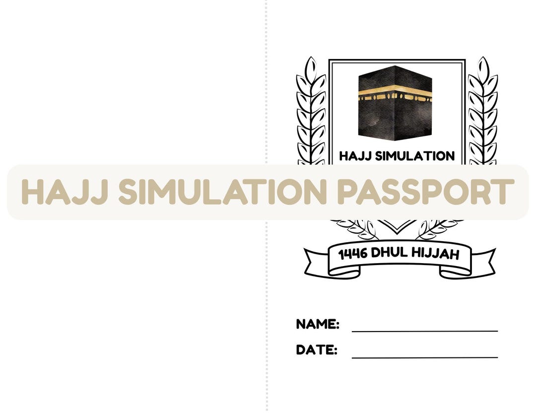 Hajj Simulation Passport for Kids - Etsy