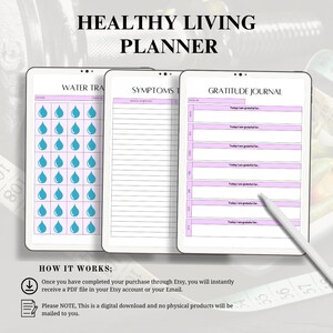 Healthy Living Planner, Wellness Journal, Fitness Tracker, Health ...