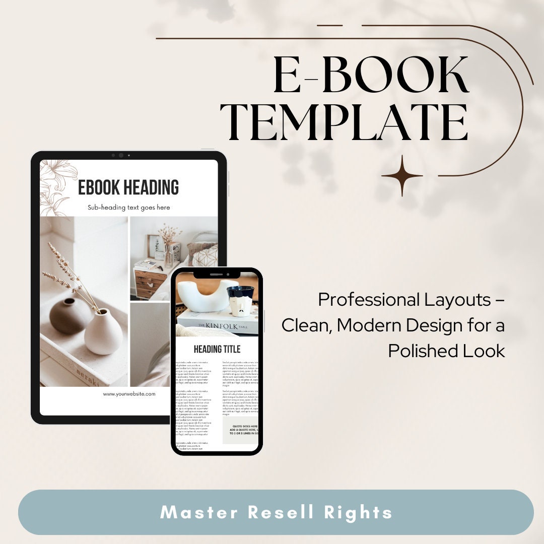 PLR 30-page Ebook Template | A4 Size | Canva Template | PLR Included ...