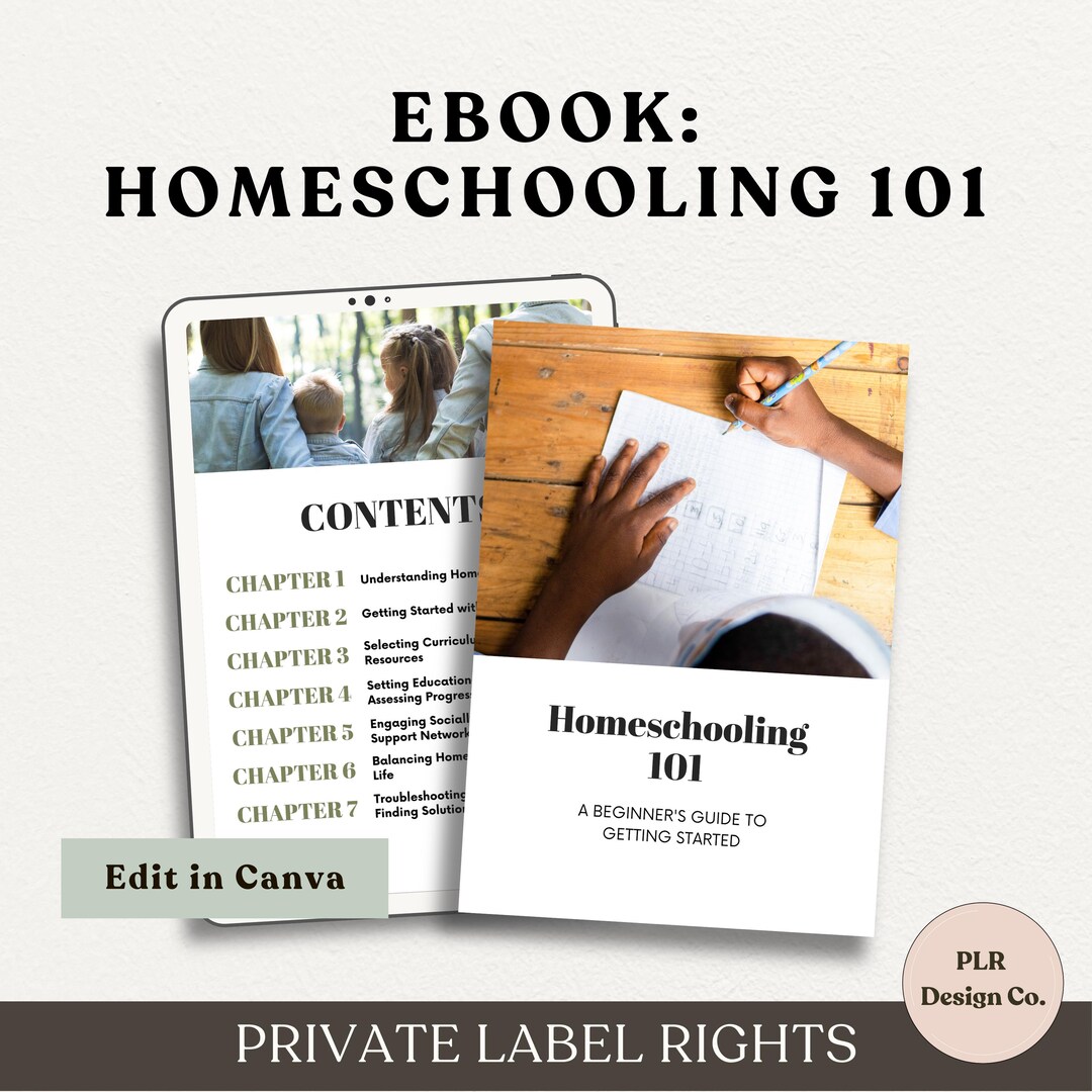 Ebook Homeschooling 101 | Digital Download | PLR Included ...