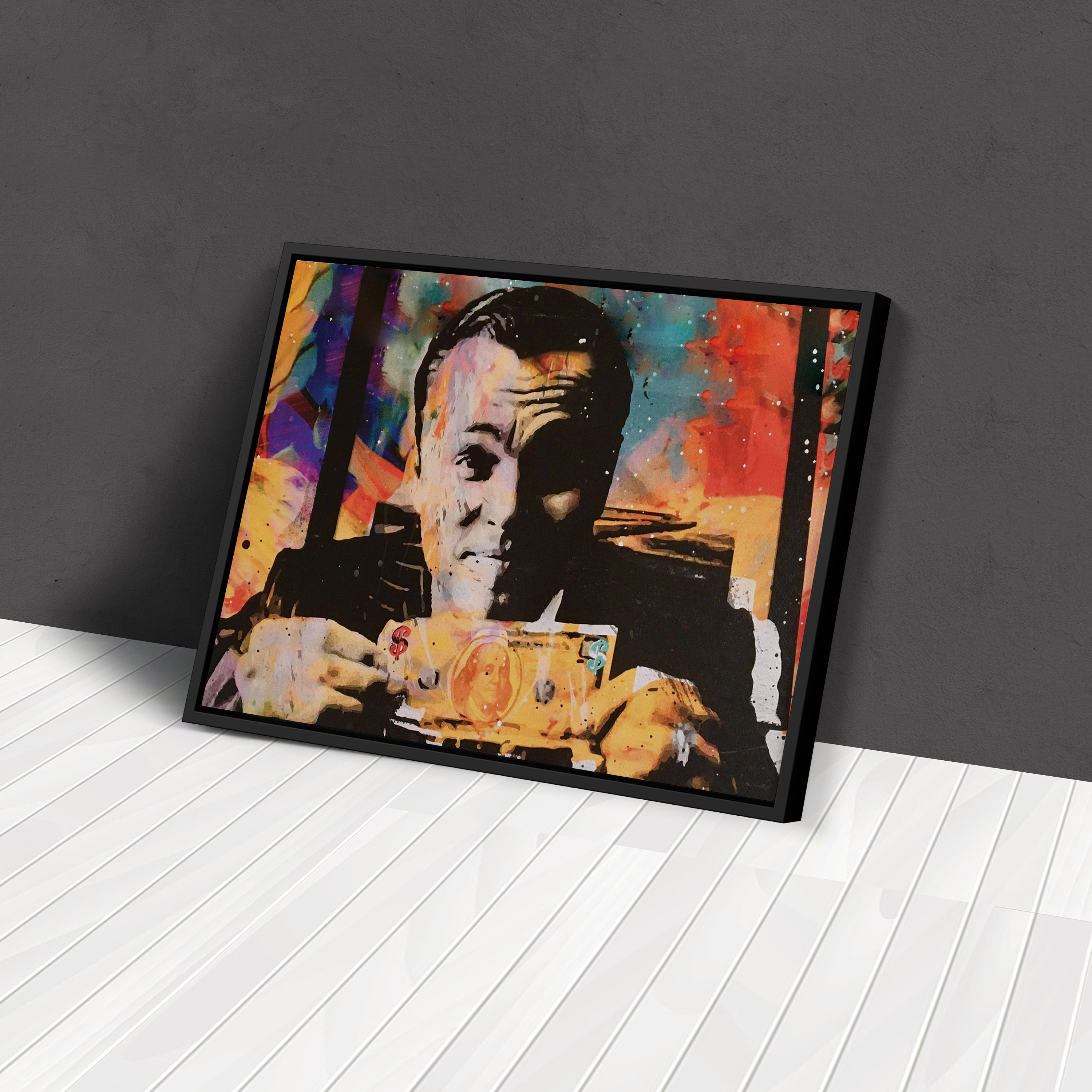 The Wolf of Wall Street Poster Leonardo Dicaprio Movie Canvas Wall Art ...