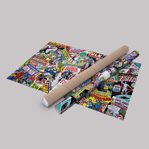History of Comic Books Collage Canvas Wall Art Home Decor Framed Art - Etsy