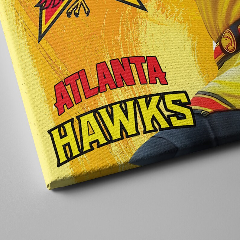 Trae Young Poster Atlanta Hawks NBA Pop Art Canvas Wall Art Home Decor ...
