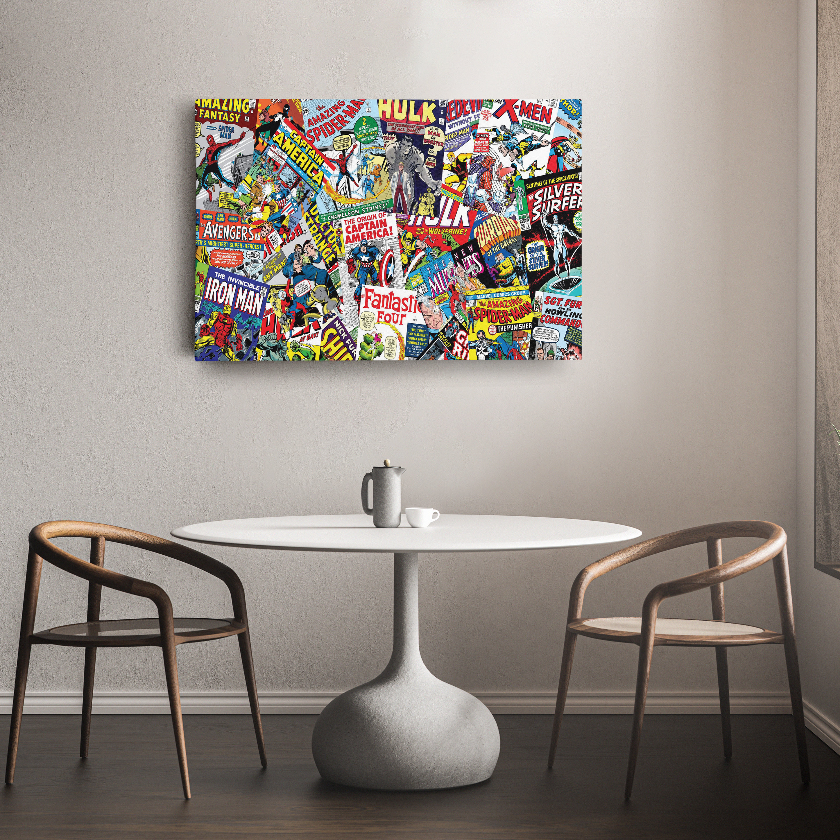 History of Comic Books Collage Canvas Wall Art Home Decor Framed Art - Etsy