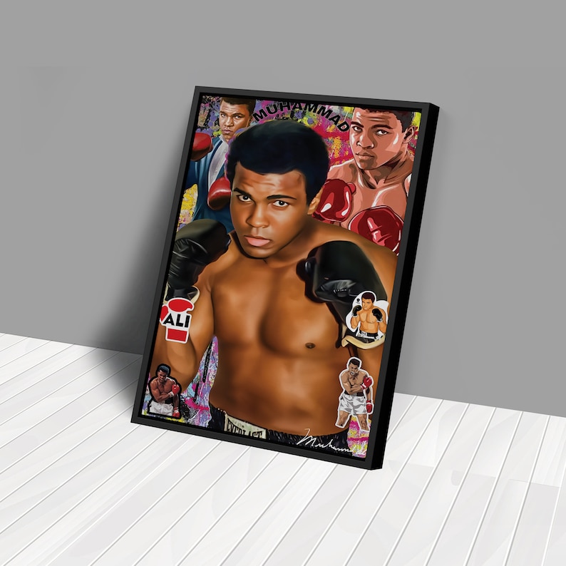 Muhammad Ali Poster Boxing Pop Art Canvas Wall Art Home Decor Print ...