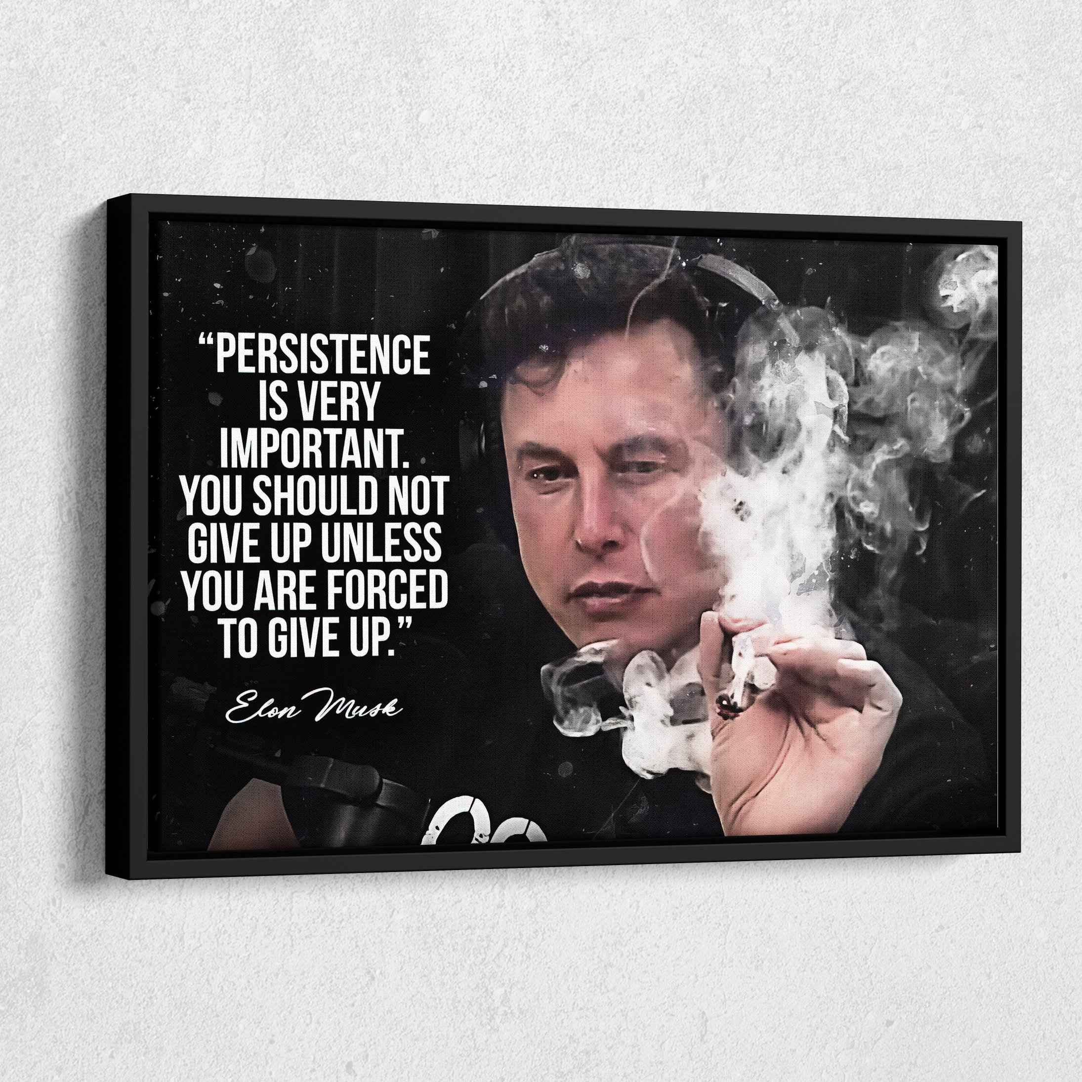 Elon Musk Cigar Poster Quote Canvas Poster Wall Art Print Home Decor ...