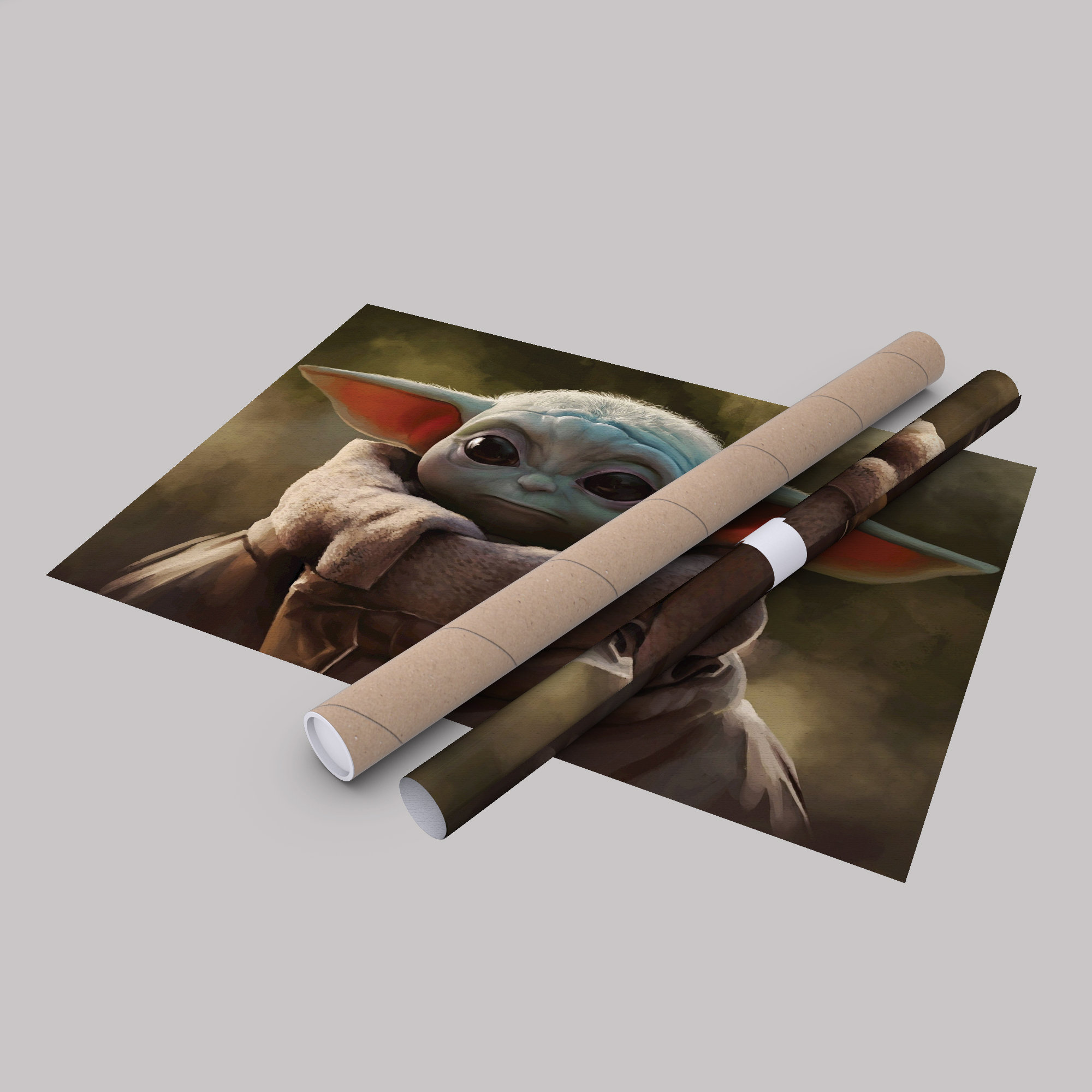 Star Wars Poster Baby Yoda Wall Art Canvas Canvas Wall Art Canvas Wall ...