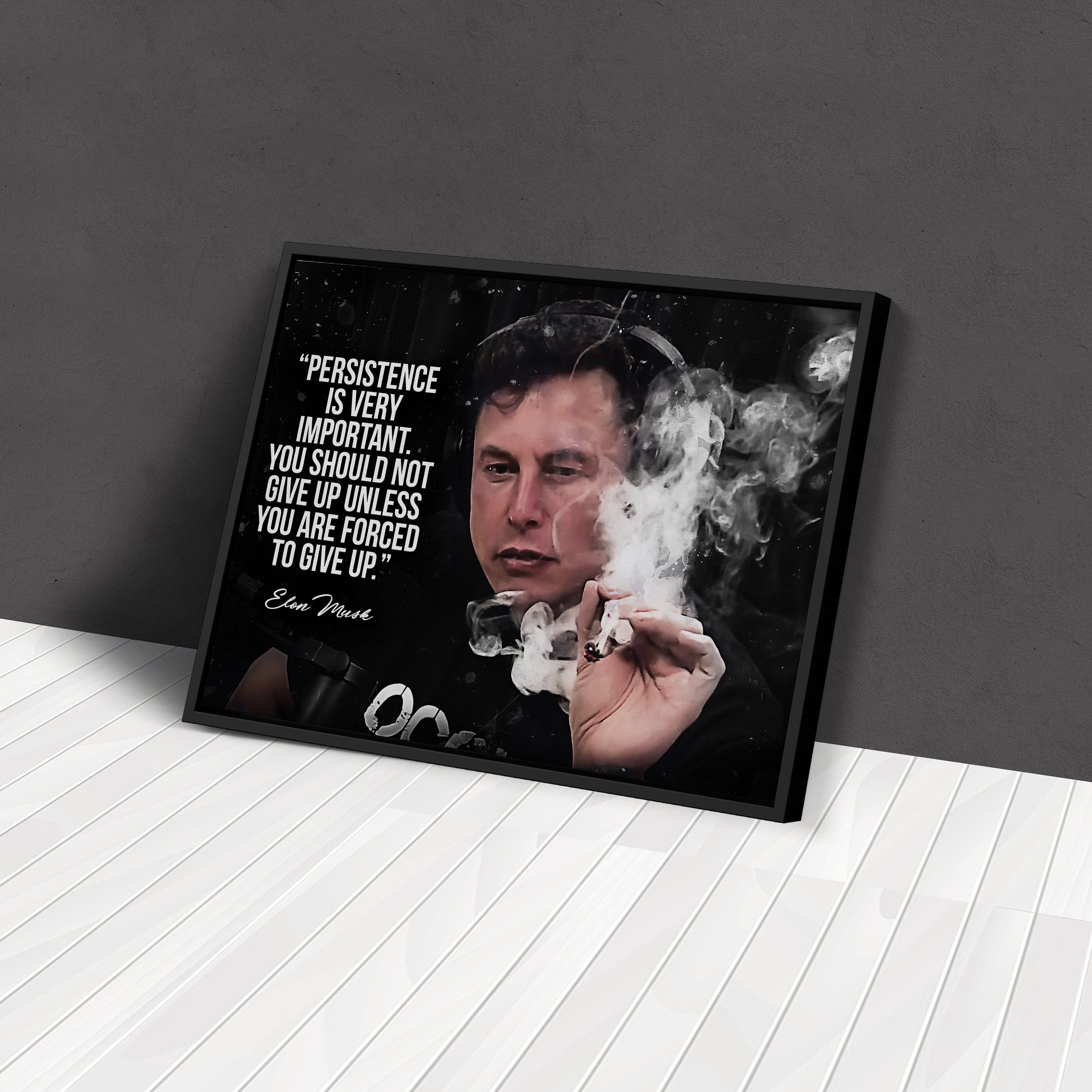 Elon Musk Cigar Poster Quote Canvas Poster Wall Art Print Home Decor ...