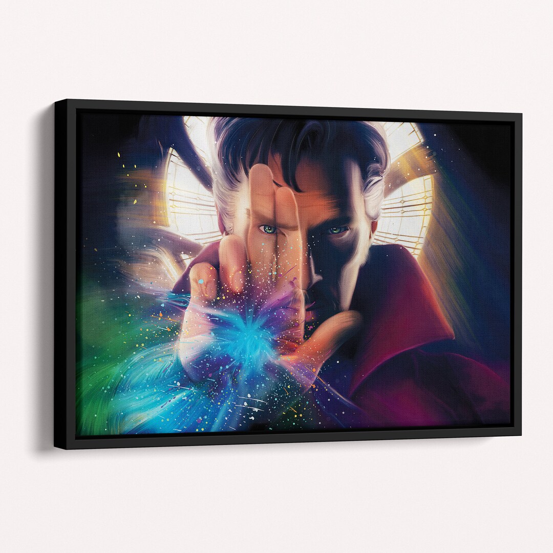 Doctor Strange Poster Marvel Comics Superhero Drawing Canvas Wall Art ...