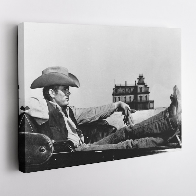 James Dean in a Cowboy Costume Poster Actor Canvas Poster Wall Art ...