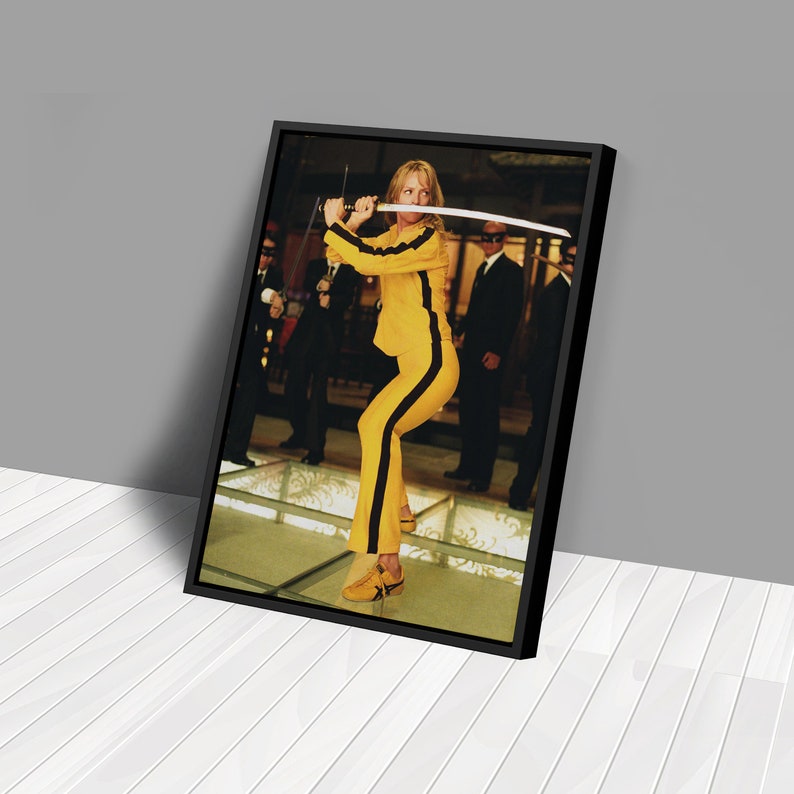 Kill Bill Poster Uma Thurman Movie Scene Canvas Wall Art Home Decor ...