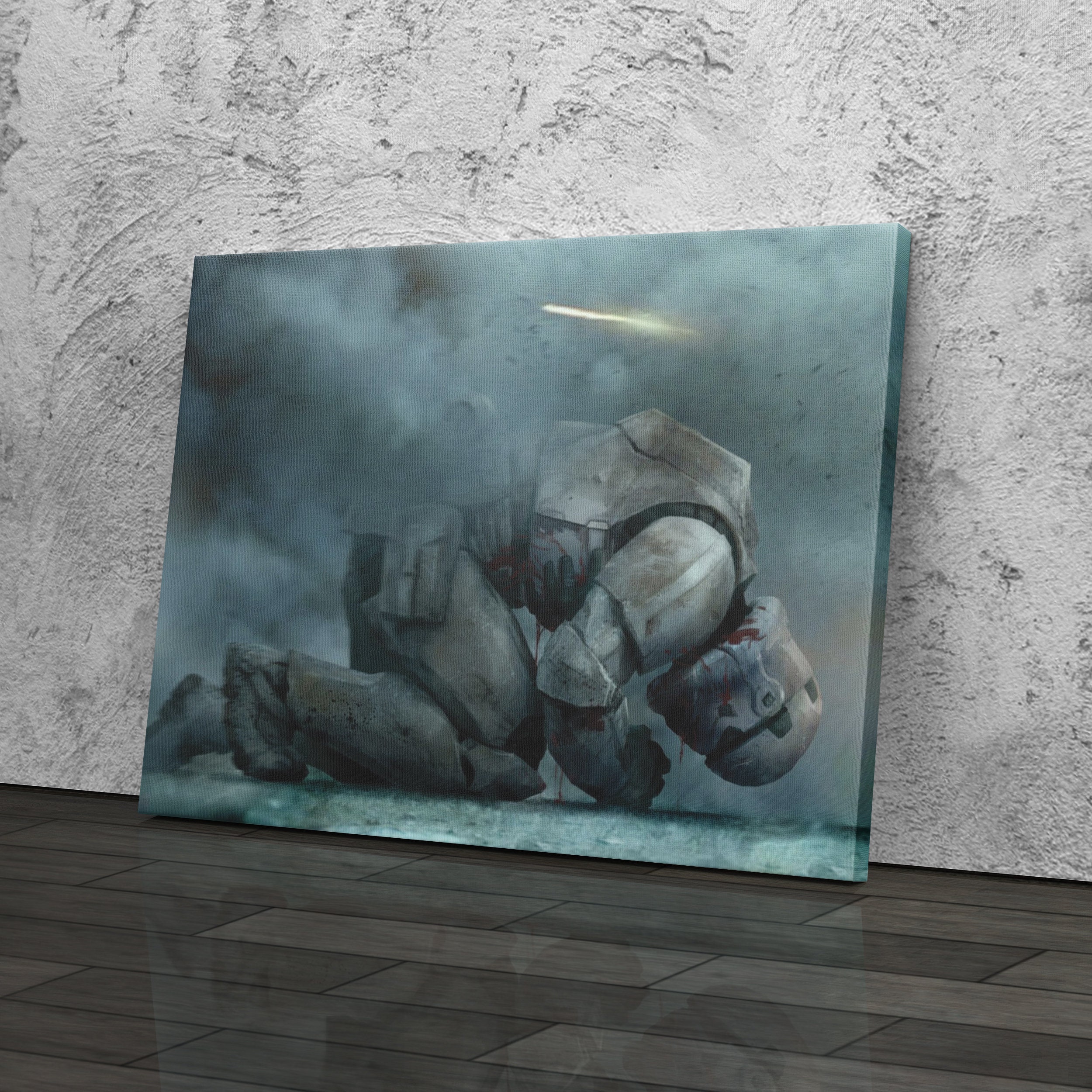 Star Wars Poster Fallen Stormtrooper Canvas Wall Art Home Decor Framed ...