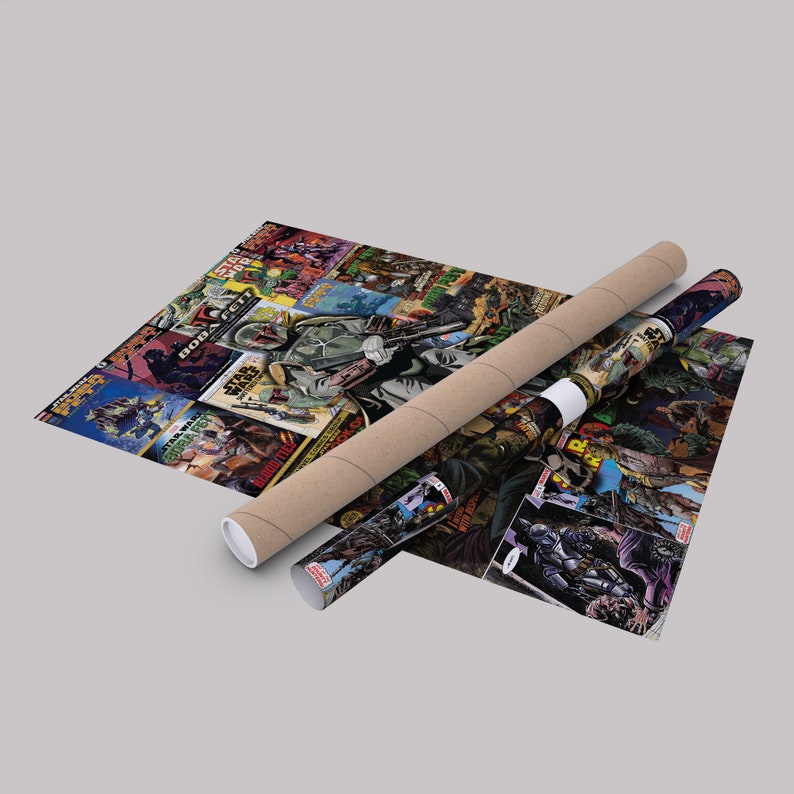 BOBA FETT Poster Collage Art Star Wars Canvas Wall Art Print Home Decor ...