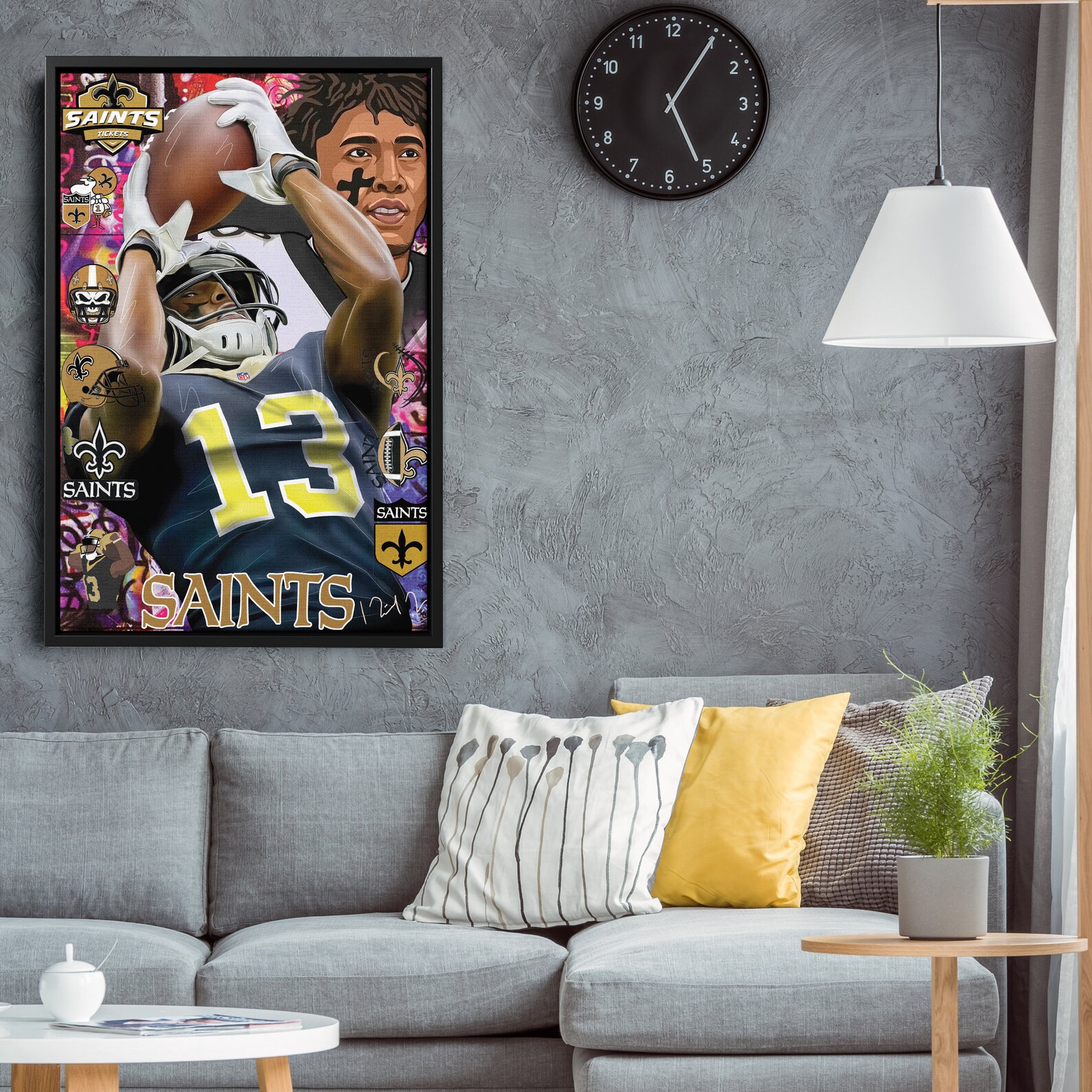 Michael Thomas Poster New Orleans Saints NFL Pop Art Leinwand Wand ...