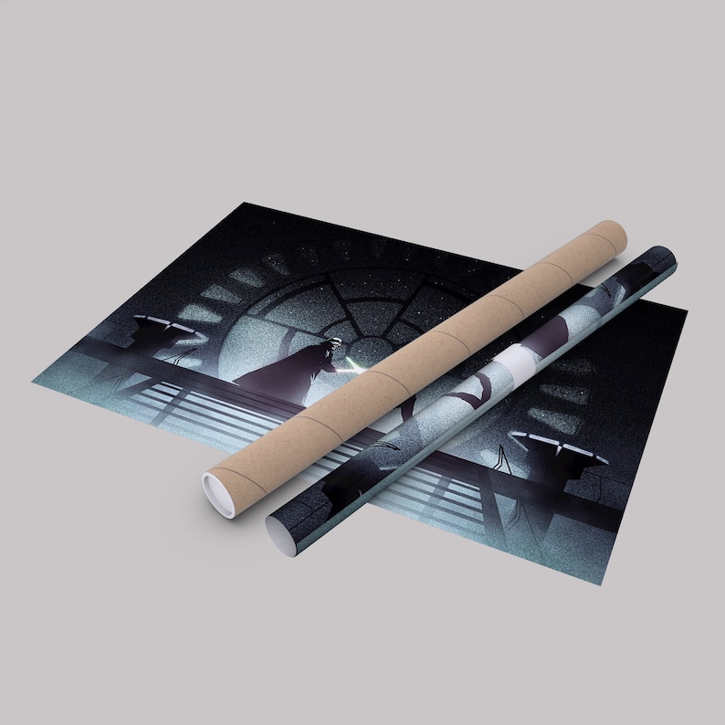 Darth Vader Vs Luke Skywalker Poster Painting Starwars Canvas Wall Art ...