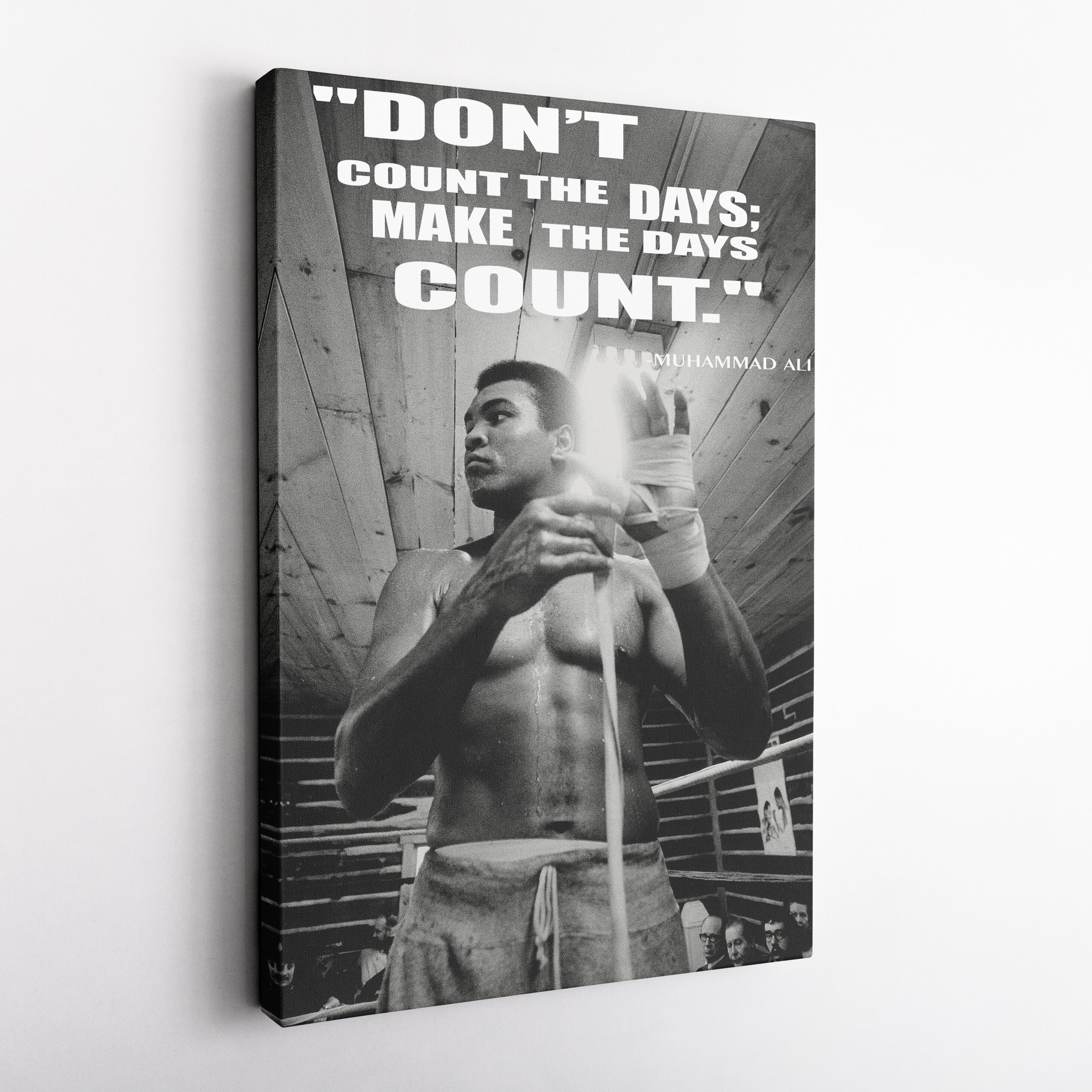 Muhammad Ali Black and White Poster Quote Boxing Canvas Wall Art Home ...