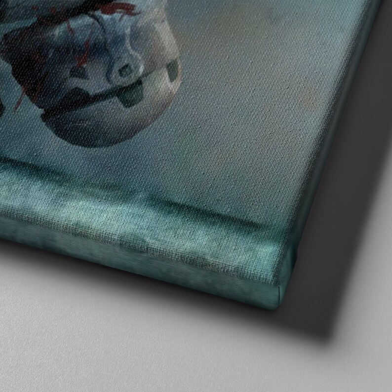 Star Wars Poster Fallen Stormtrooper Canvas Wall Art Home Decor Framed ...