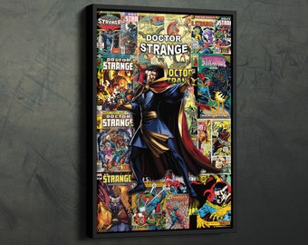 VENOM Collage Art Poster Comics Canvas Wall Art Print Home Decor Framed ...