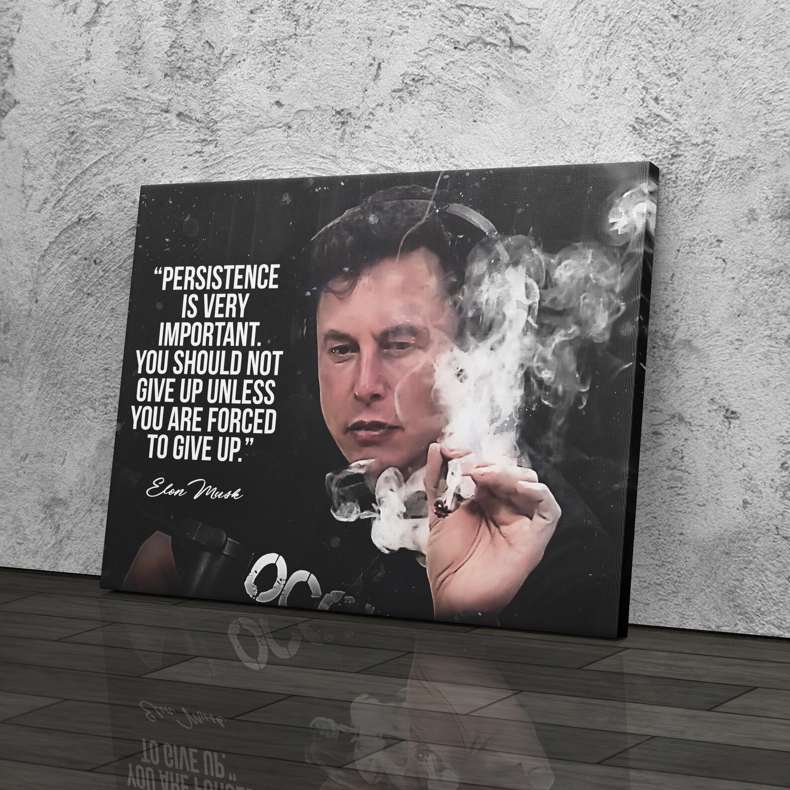 Elon Musk Cigar Poster Quote Canvas Poster Wall Art Print Home Decor ...