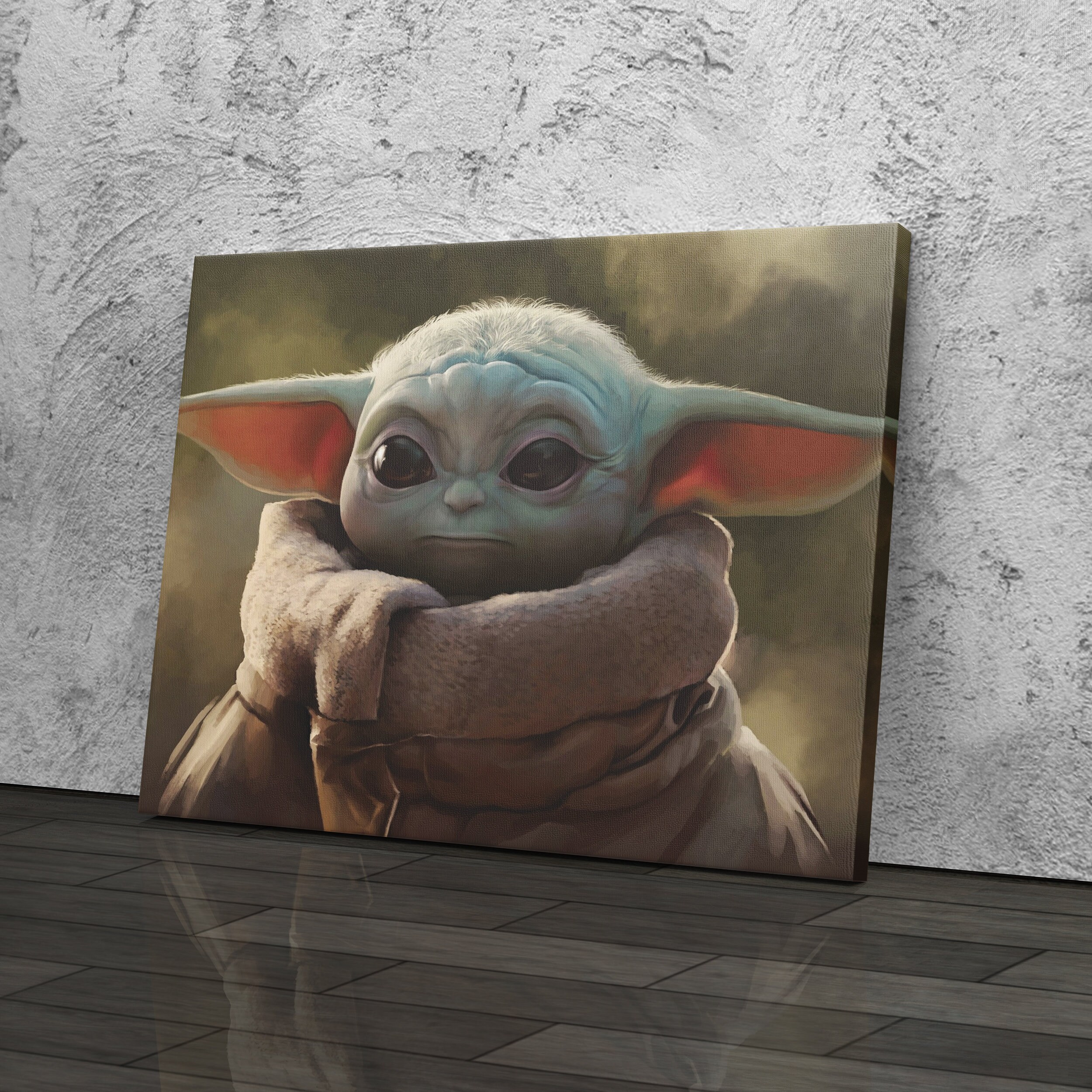 Star Wars Poster Baby Yoda Wall Art Canvas Canvas Wall Art Canvas Wall ...