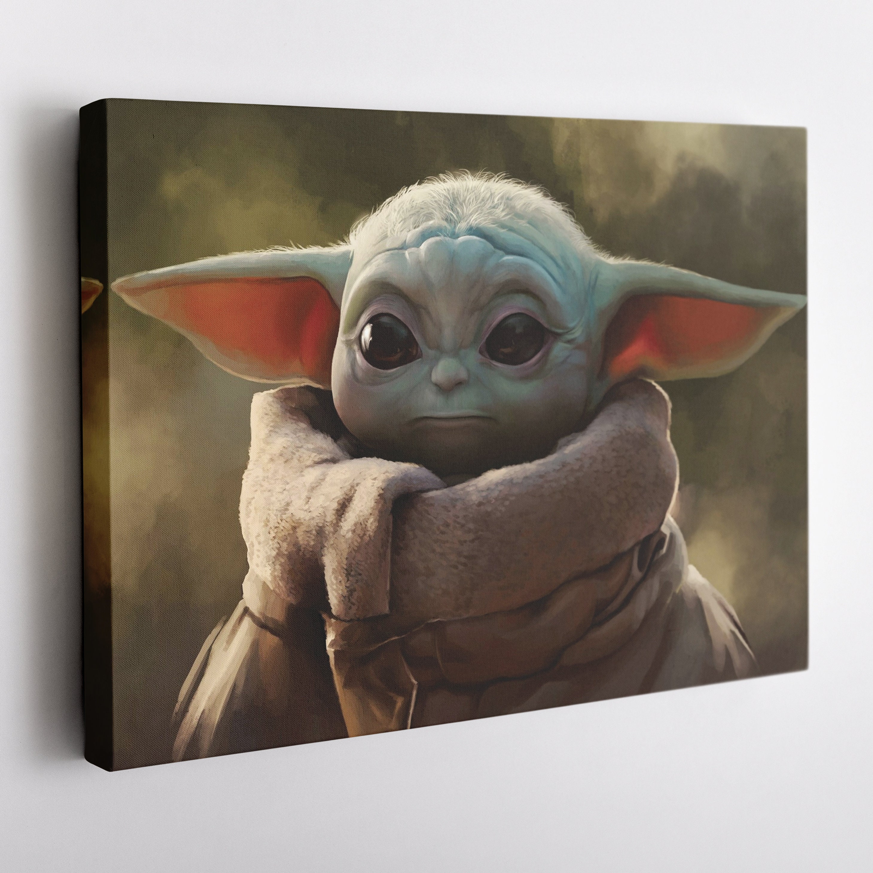 Star Wars Poster Baby Yoda Wall Art Canvas Canvas Wall Art Canvas Wall ...