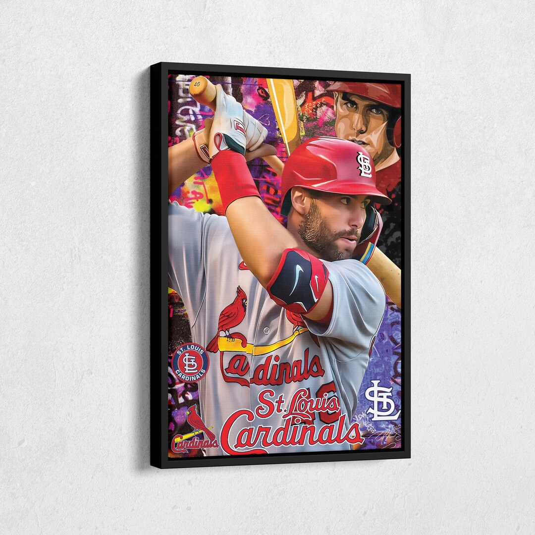Paul Goldschmidt Poster St. Louis Cardinals MLB Pop Art Canvas Wall Art ...
