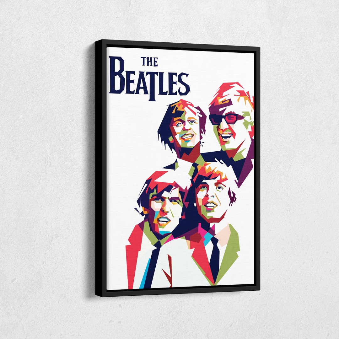 The Beatles Poster Abstract Canvas Wall Art Home Decor Framed Art - Etsy