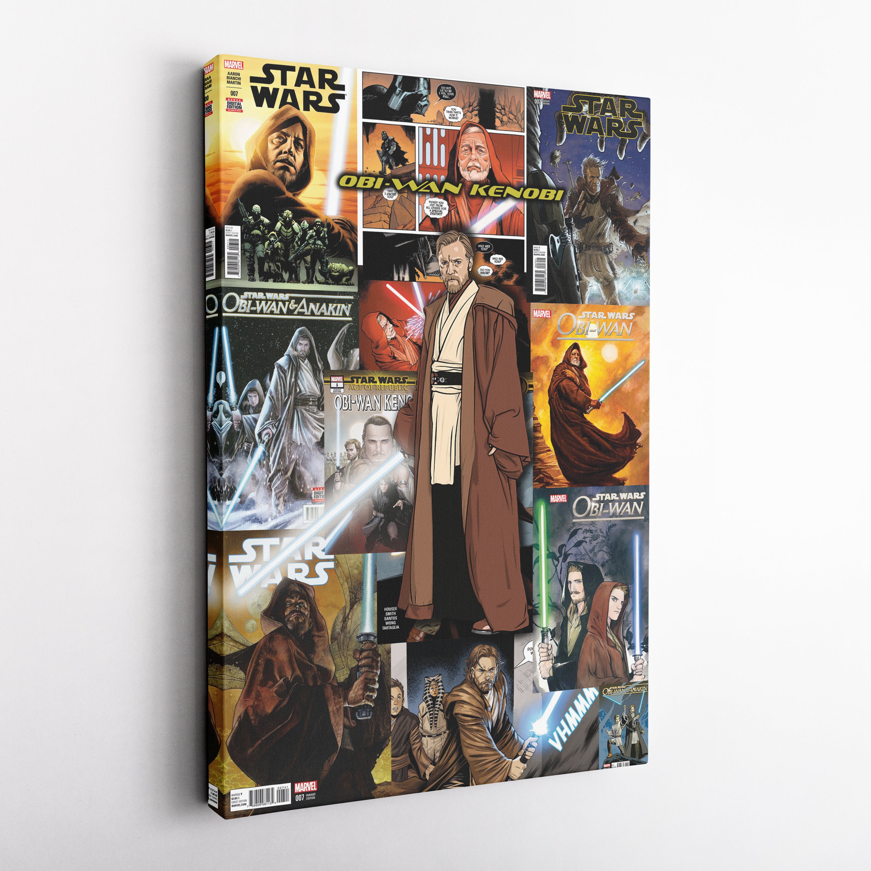 OBI-WAN KENOBI Poster Collage Art Star Wars Canvas Wall Art Print Home ...