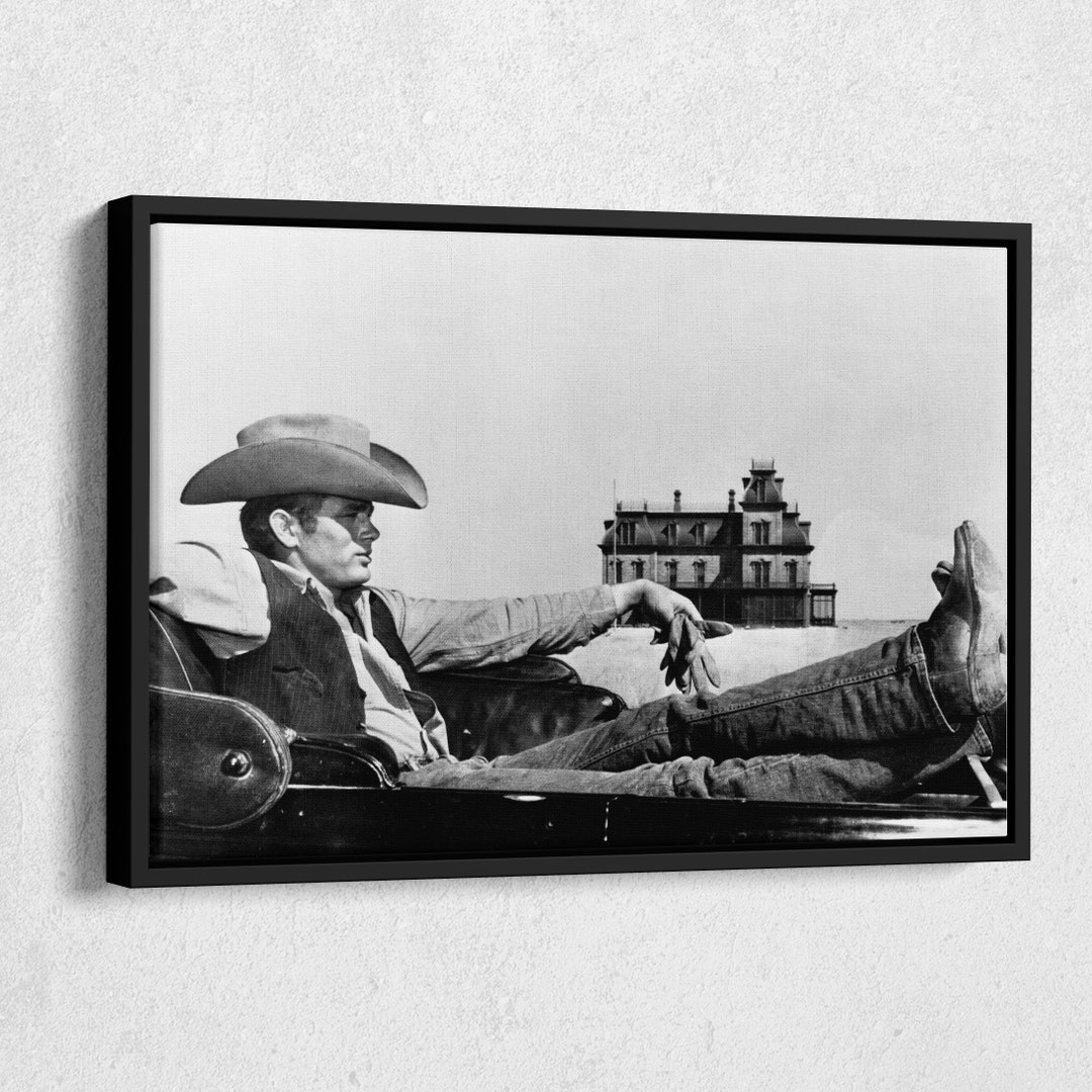 James Dean in a Cowboy Costume Poster Actor Canvas Poster Wall Art ...