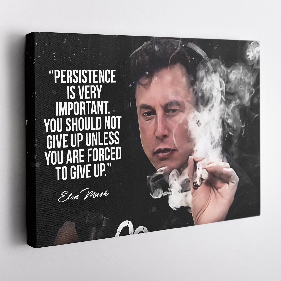 Elon Musk Cigar Poster Quote Canvas Poster Wall Art Print Home Decor ...