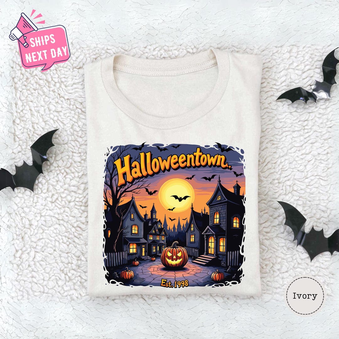 Comfort Colors Halloweentown Shirt for Halloween Party, Retro Halloween ...