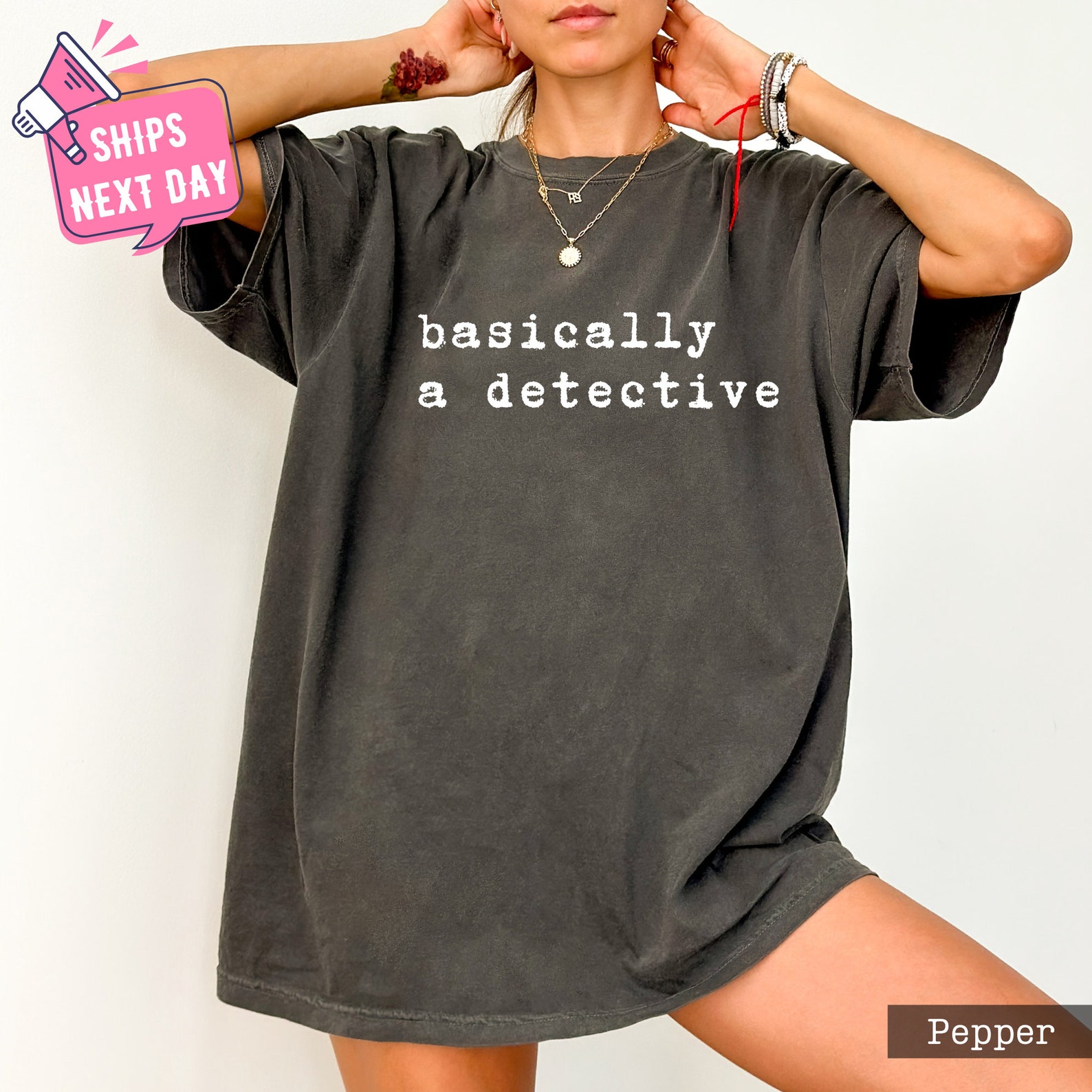 Basically A Detective Shirt, True Crime Comfort Colors Shirt, Murder ...