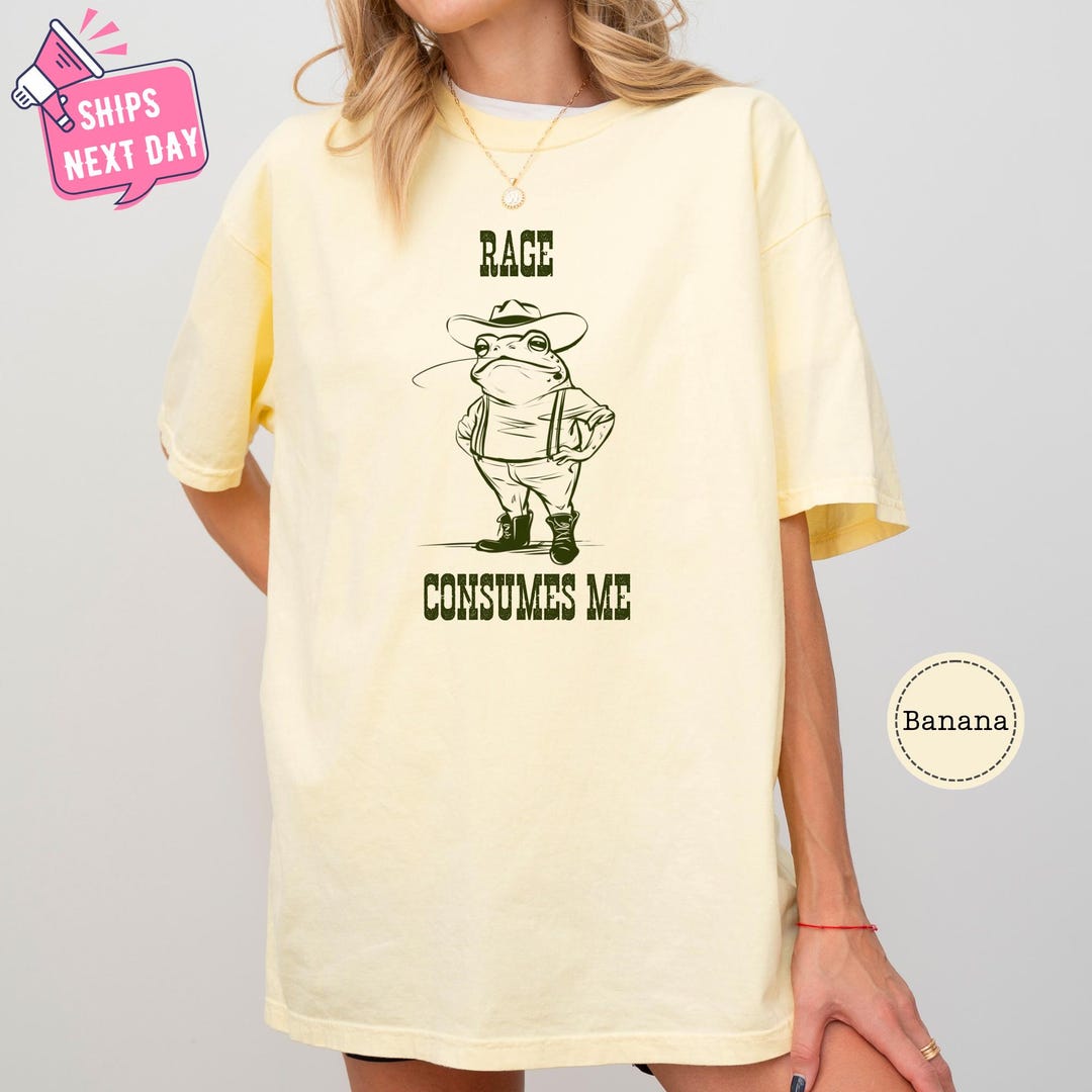Funny Frog Shirt, Rage Consumes Me Frog Shirt, Weird Frog Tshirt, Frog ...