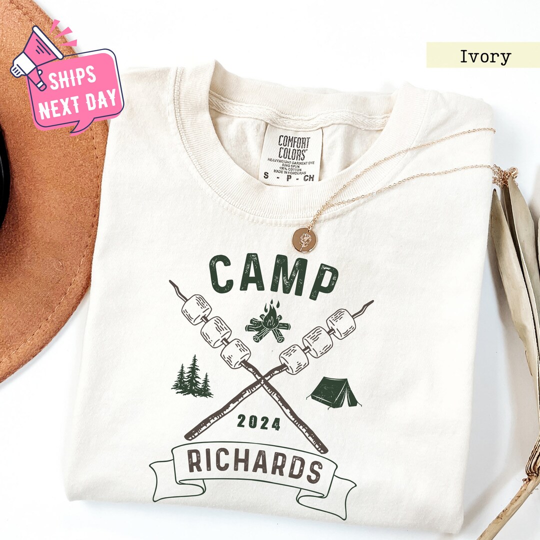 Custom Camping Shirts for Family Friends T-shirt, Camp T Shirt, Ladies ...