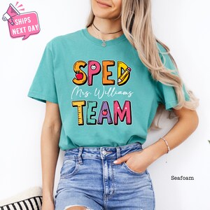 SPED Team Shirt, Custom Name Special Ed Staff Shirts, Personalized ...