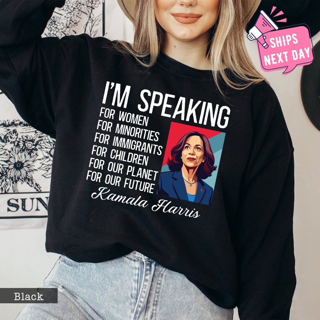 Kamala Harris Sweatshirt, Madam President Crewneck, Vote Democrat ...