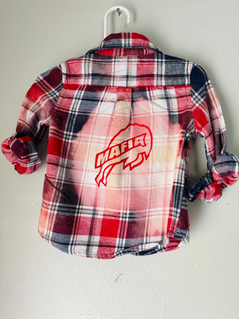 Toddler Buffalo Bills Mafia Bleached Flannel - Etsy