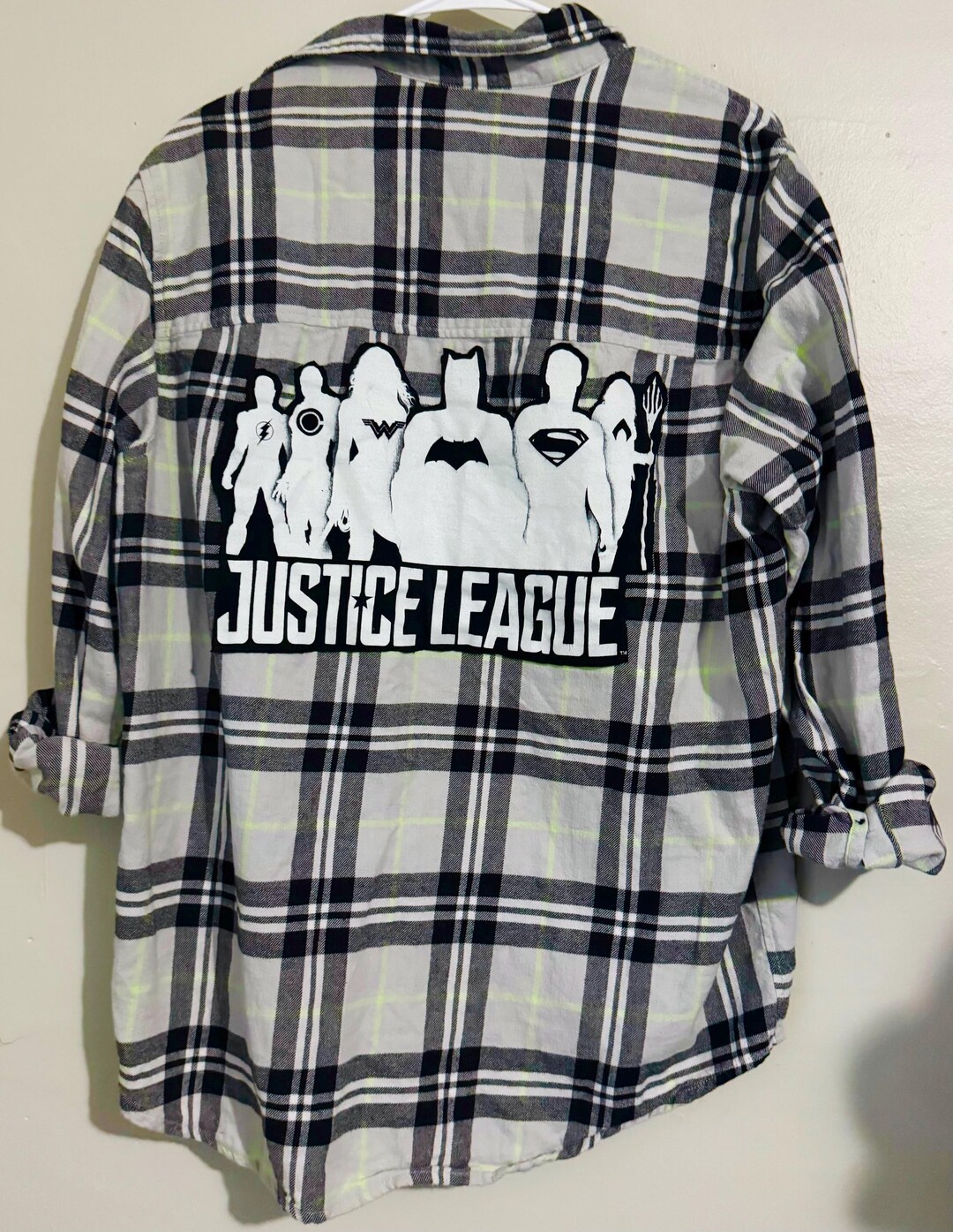 Justice League Superheroes Marvel Flannel - Etsy