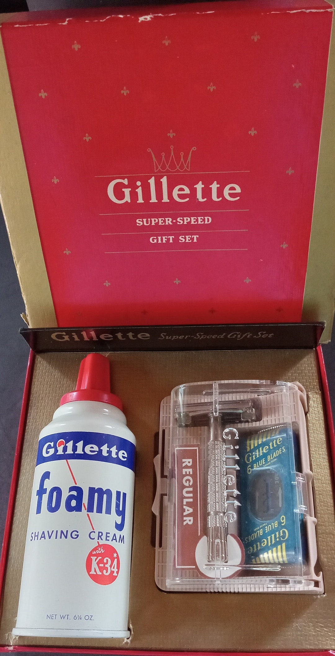 Gillette Super-speed Gift Set 1956 - Etsy